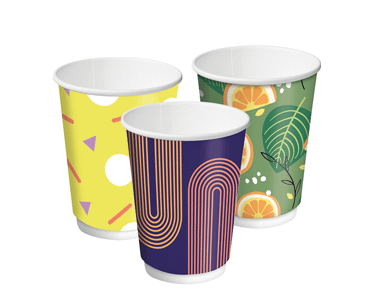 12oz Combo Double Wall Hot Cups Creative Collection - Shop 24/7 at Packnet